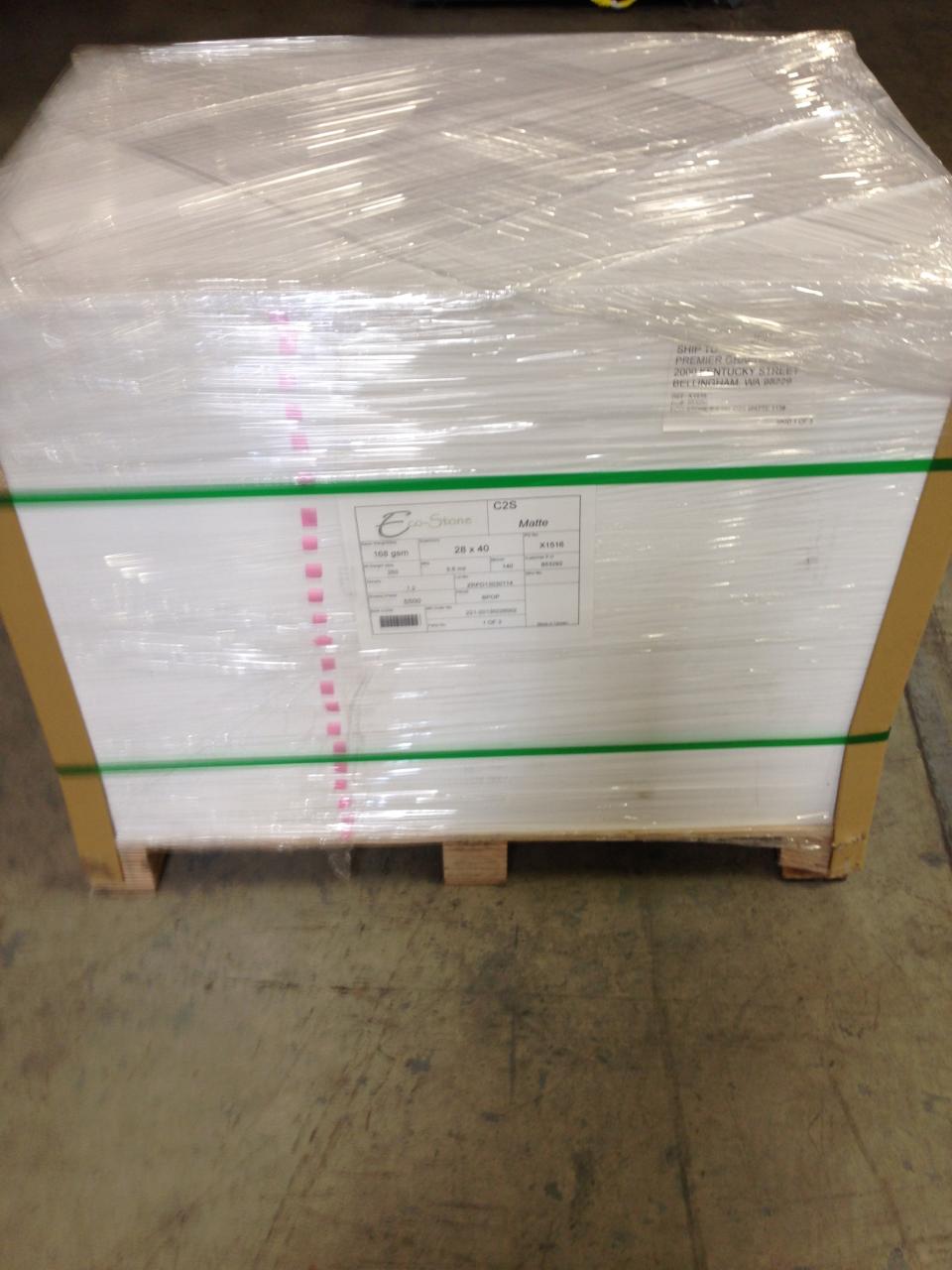 Lot #73: Paper CS2 Cover White 28"x40" - Santa Clara, CA - WireBids